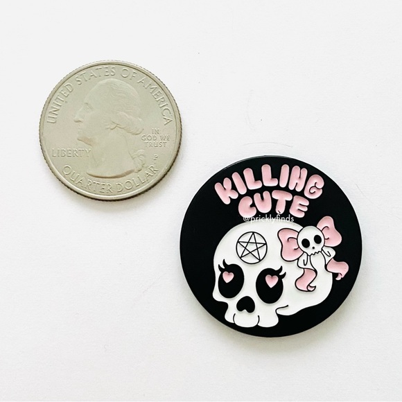 pricklyfinds | Jewelry | 84 Killing Cute Skull Enamel Pin | Poshmark
